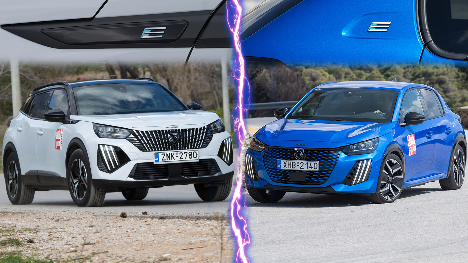 Παράλληλη δοκιμή - Test: Ανανεωμένα ηλεκτρικά Peugeot e-208 e-2008